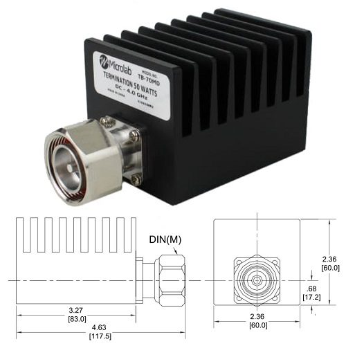TB-70MD Coaxial Loads 終端 負載 4GHz 50W - 禾豐開發科技有限公司